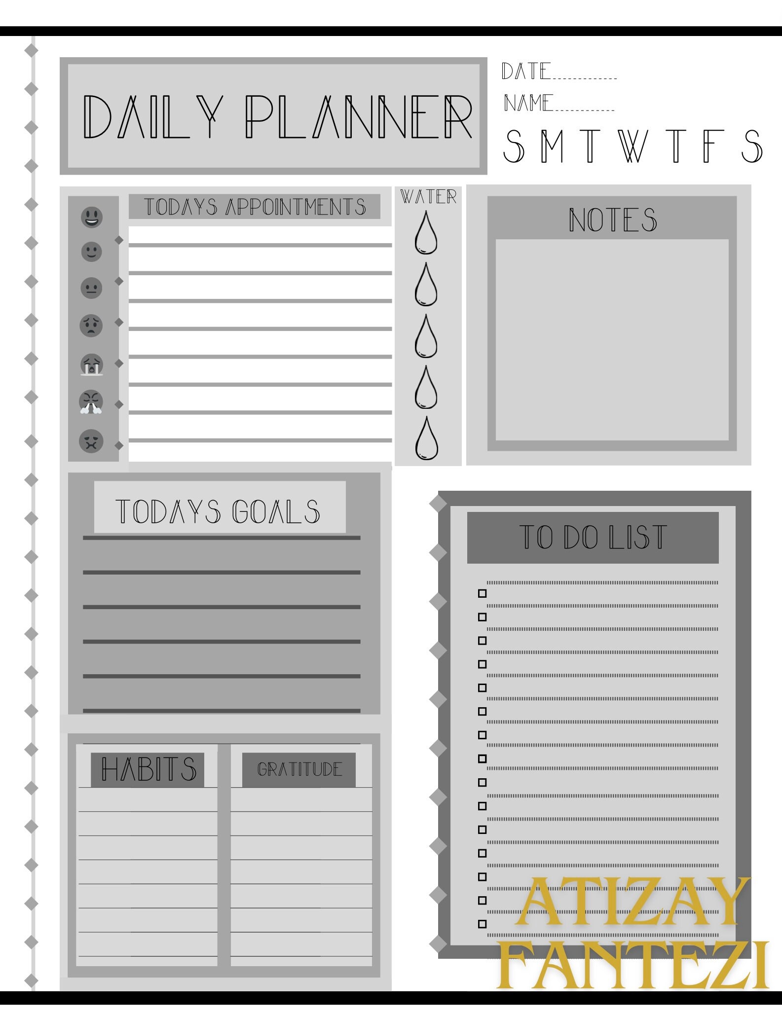 Digital, Checklist, Daily Planner, ADHD Planner, Weekly Planner, Ipad ...