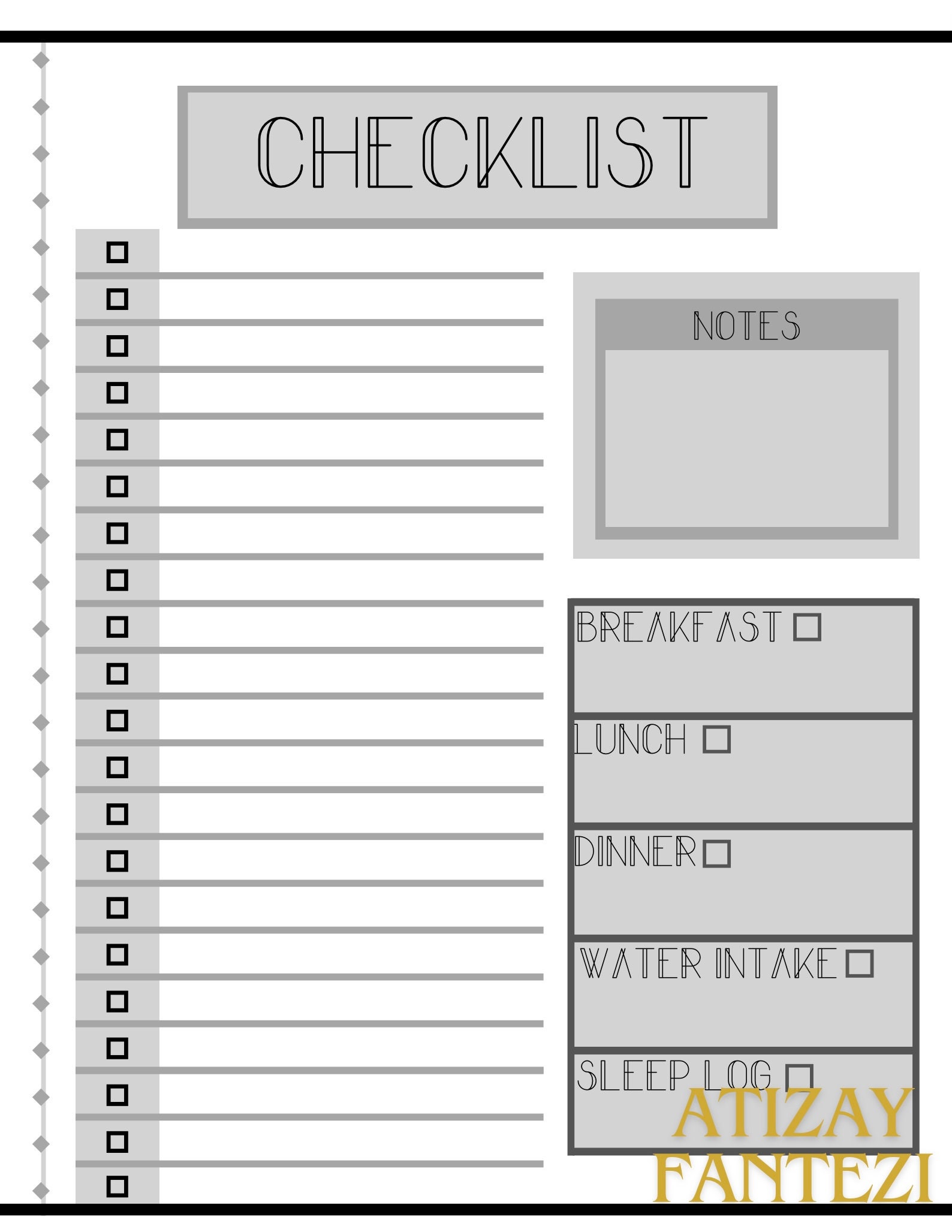 Digital, Checklist, Daily Planner, ADHD Planner, Weekly Planner, Ipad ...