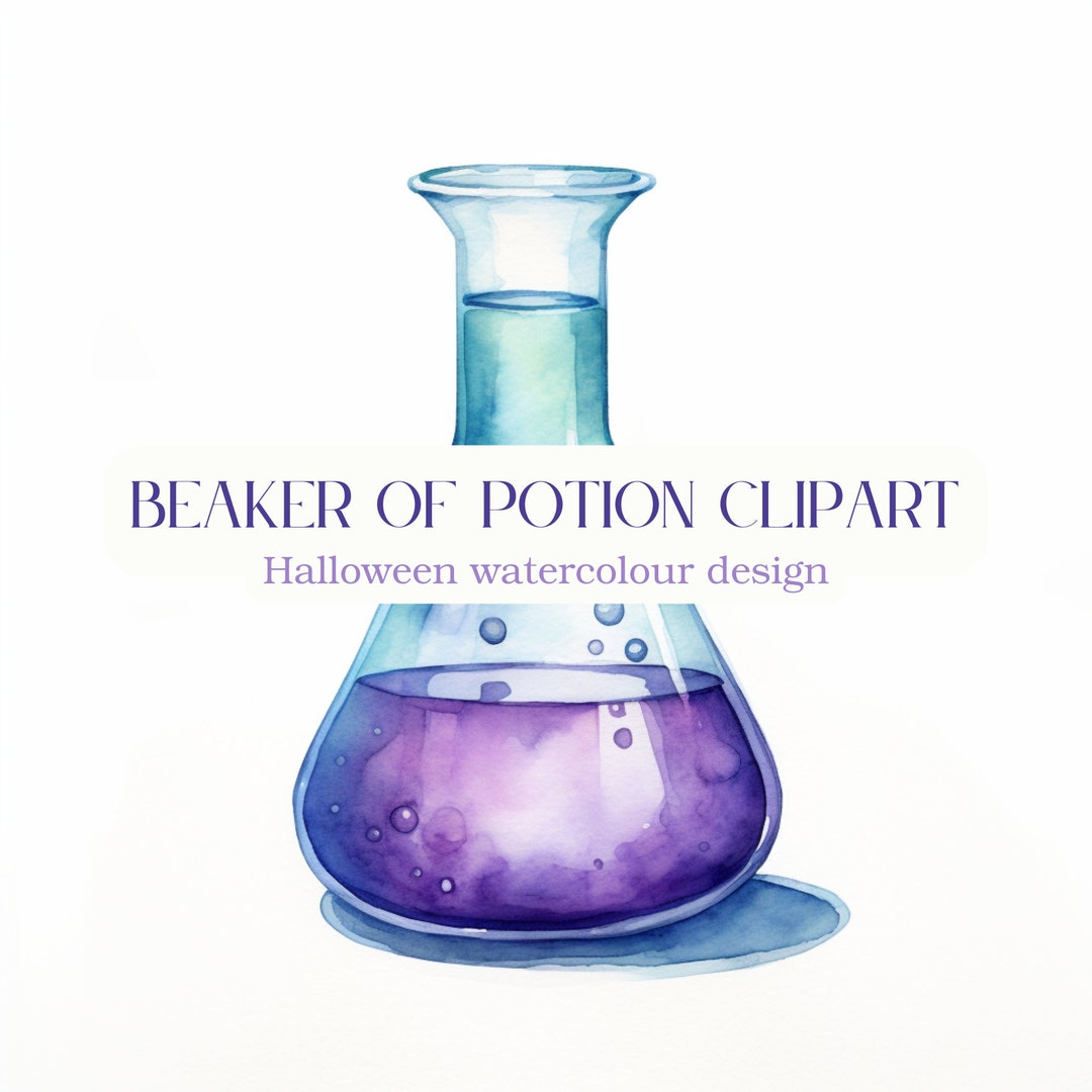 Beaker of Potion Watercolour Clipart Perfect for Designs - Etsy