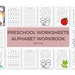 Preschool Workbook Alphabet Workbook Alphabet Activities | Alphabet ...