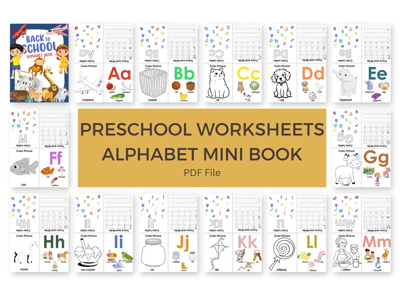 26 Alphabet Mini Books Alphabet Books Alphabet Activities | Alphabet ...