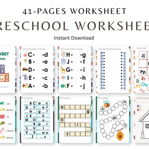 Preschool Alphabet Worksheets Alphabet Activities Toddler Activity ...