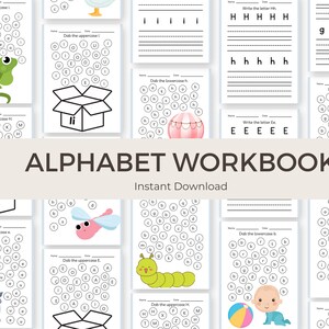 Preschool Workbook Alphabet Workbook Alphabet Activities | Alphabet ...