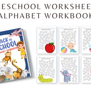Preschool Workbook Alphabet Workbook Alphabet Activities | Alphabet ...