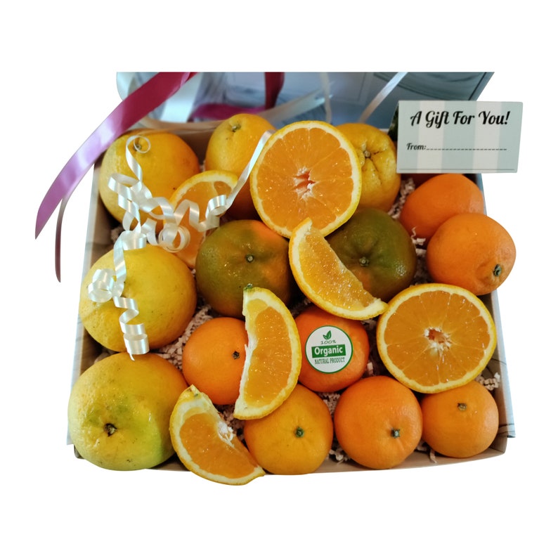 Organic Citrus Fruits Gift Box| Sweet Oranges Basket| Organic Tropical ...