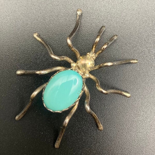 Turquoise Spider - Etsy