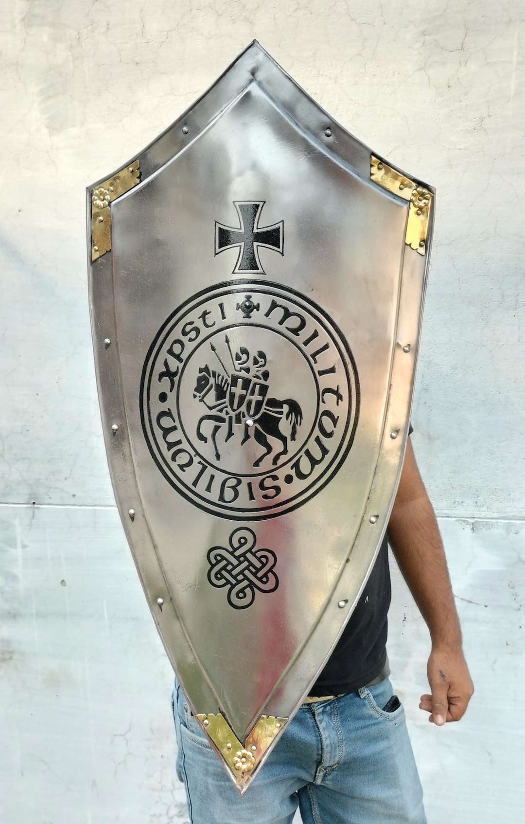 Medieval Crusader Shield Battle Warrior Shieldpersonalised - Etsy