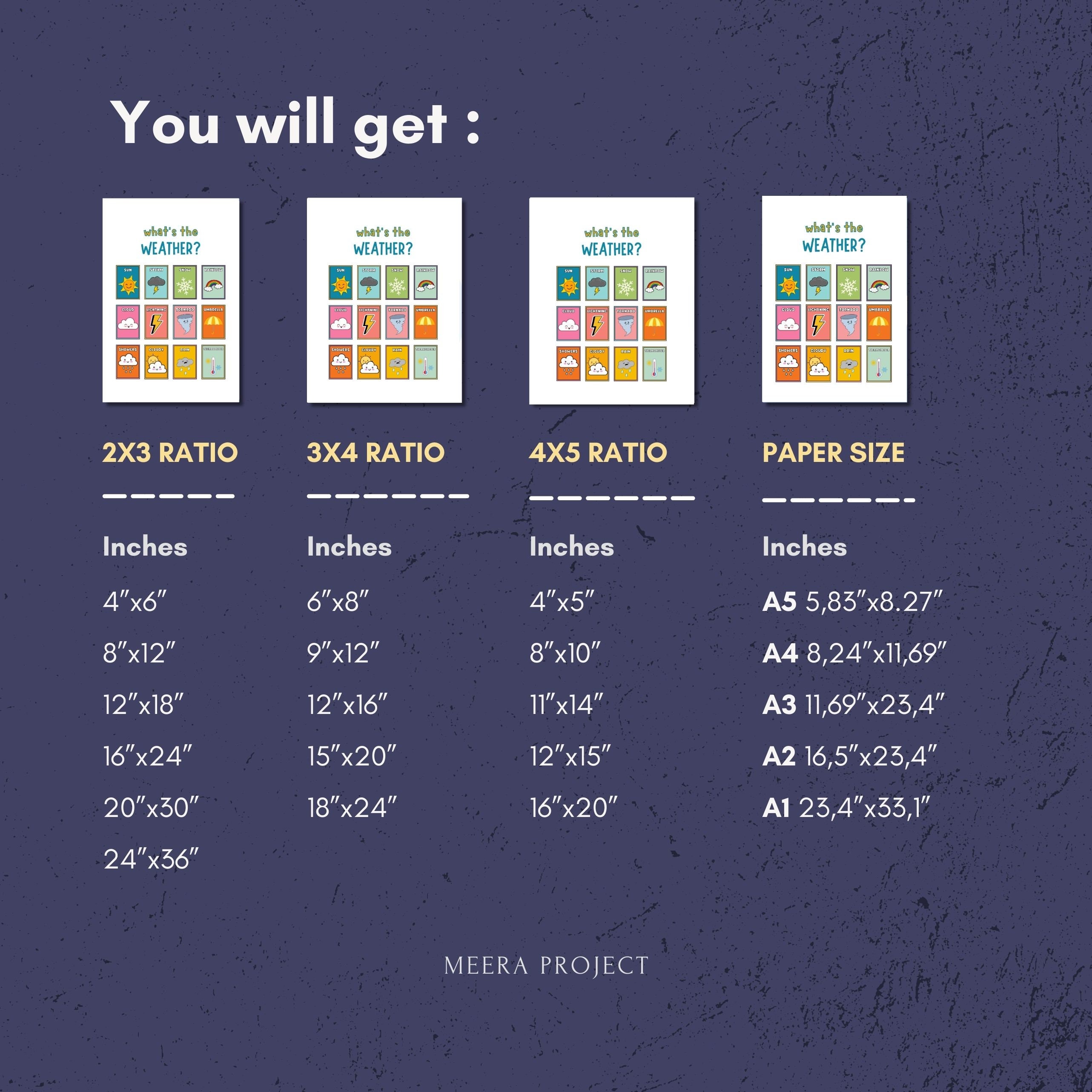 Weather Chart Interactive Learning Fun for Kids - Etsy