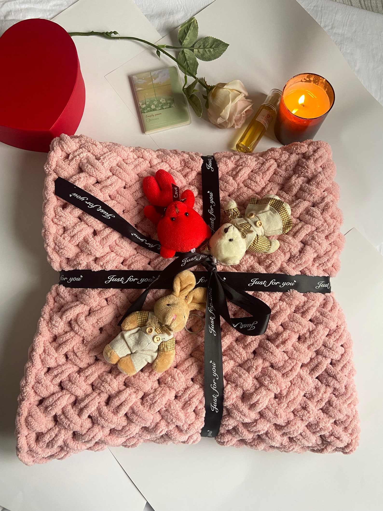 Baby Blanket, Alize Puffy Blanket, Pink Blanket, Puffy Blanket, Chunky ...