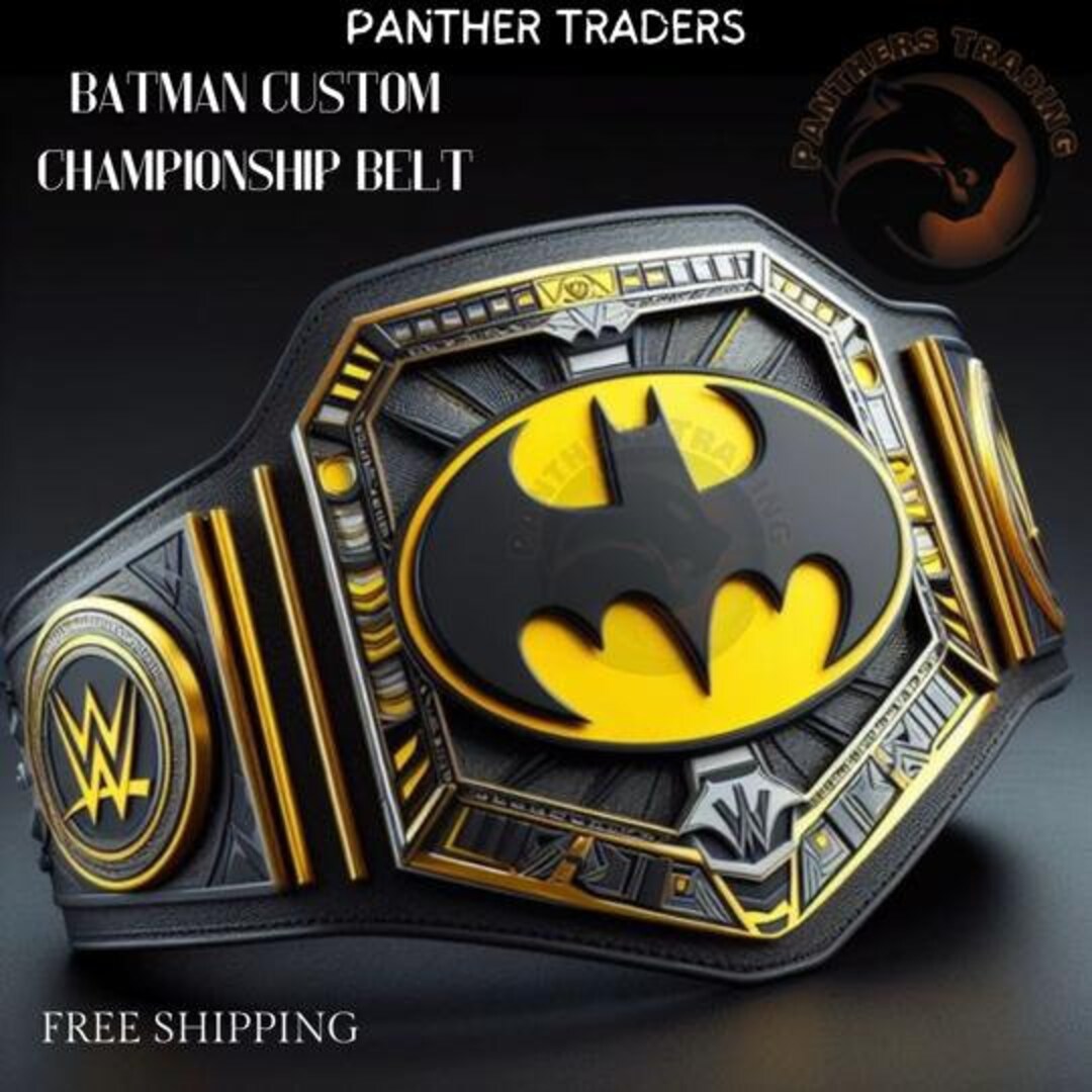 New Custom Batman Championship Belt 2mm,4mm,6mm Brass Adult/kids Size ...