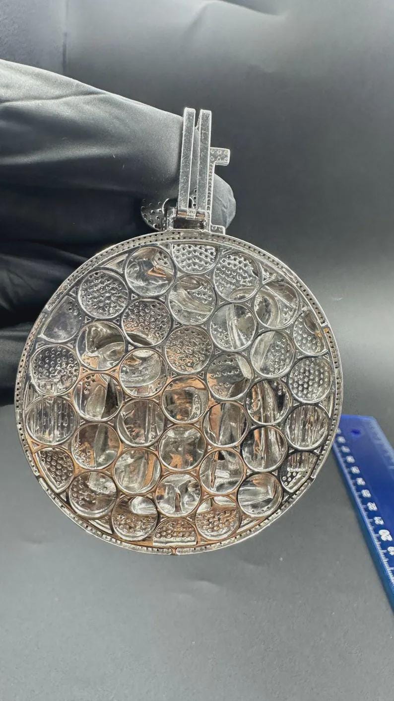Iced Out Cartoon Trio Pendant • 925 Silver Hip Hop Bitcoin Necklace - Etsy