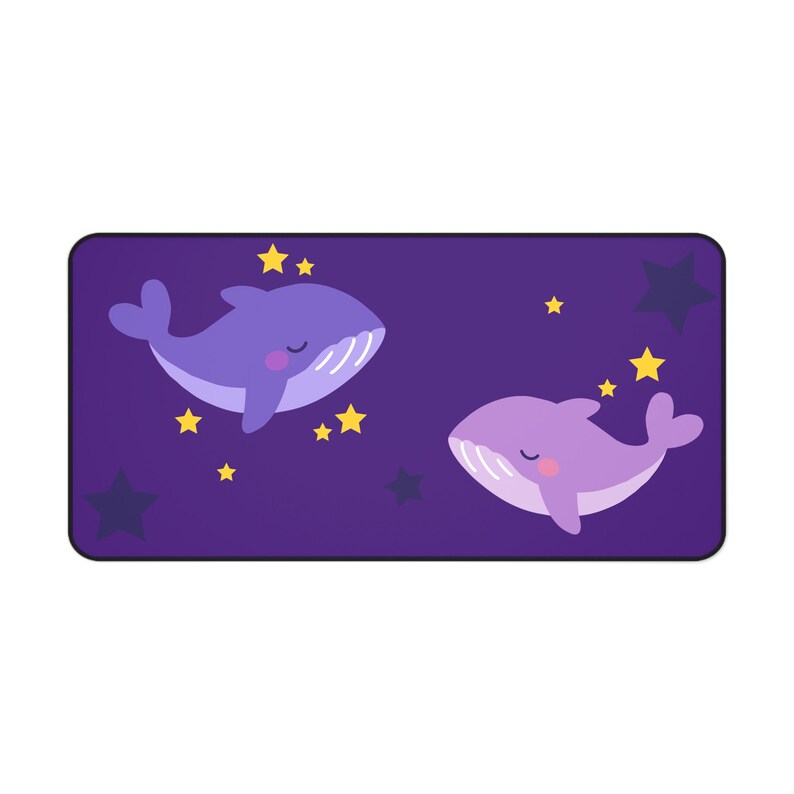 BTS Tinytan Purple Whale Whalien Desk Mat for Everyone Love BTS ARMY ...