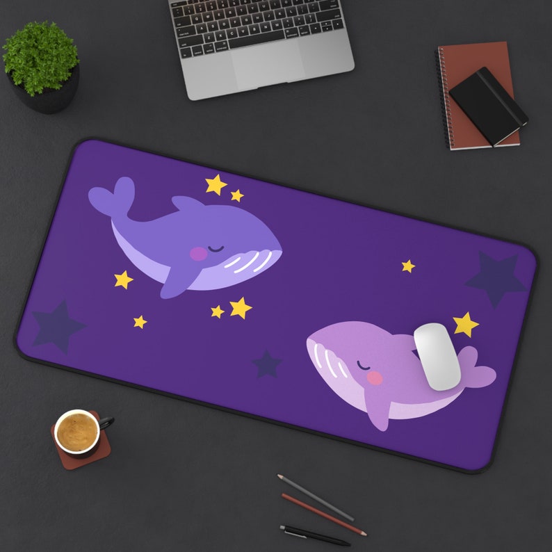 BTS Tinytan Purple Whale Whalien Desk Mat for Everyone Love BTS ARMY ...