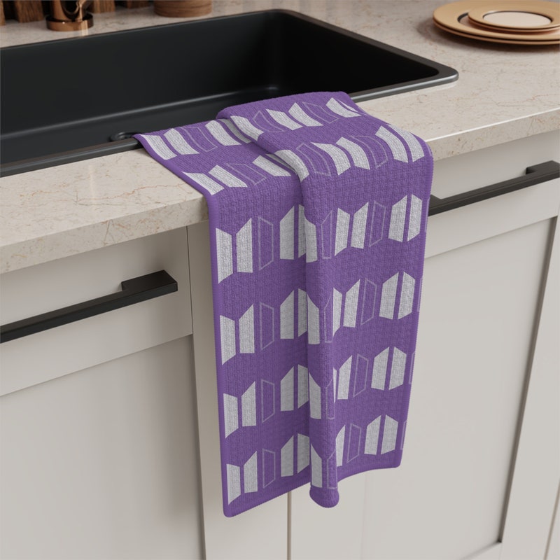 Purple Tea Towel - Etsy