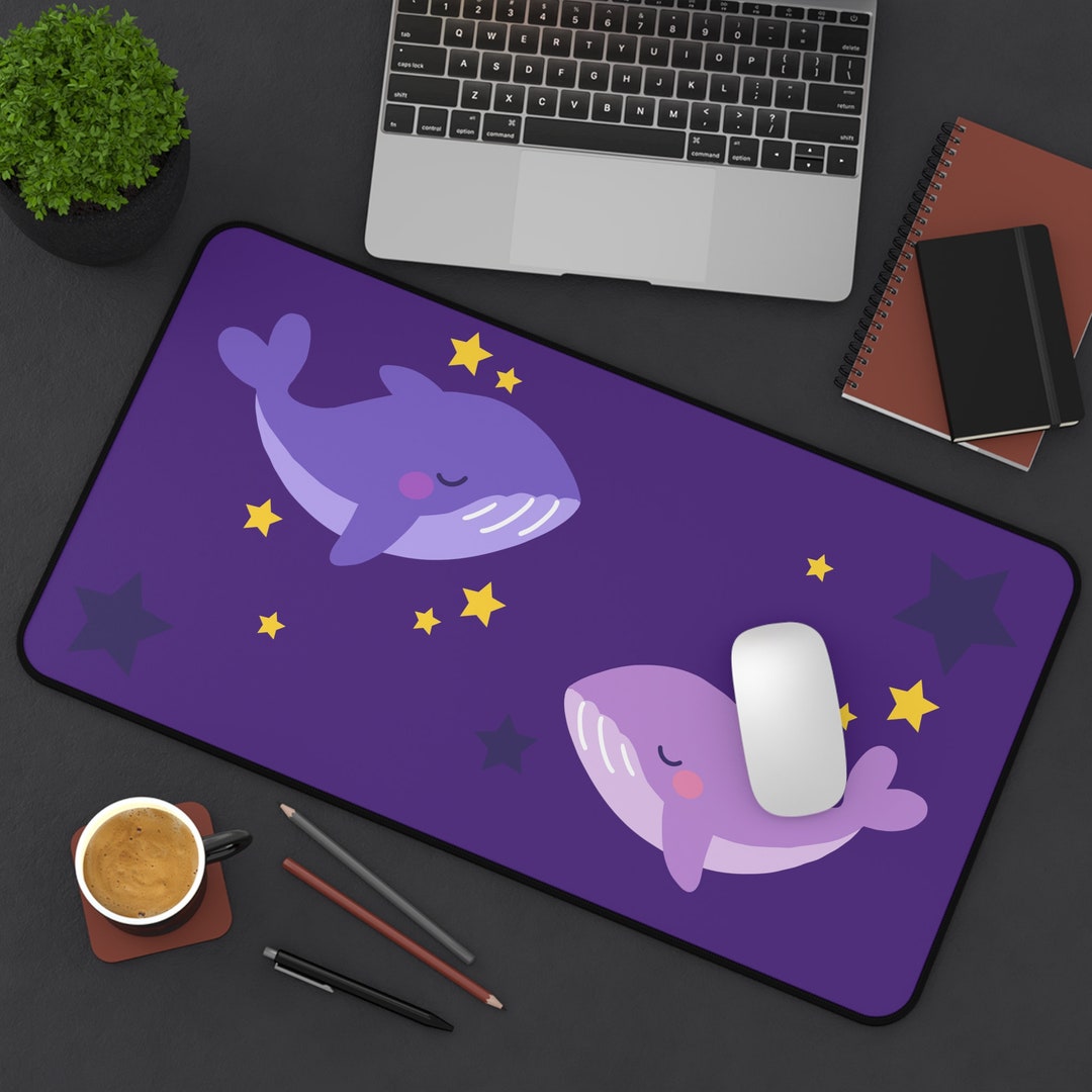 BTS Tinytan Purple Whale Whalien Desk Mat for Everyone Love BTS ARMY ...