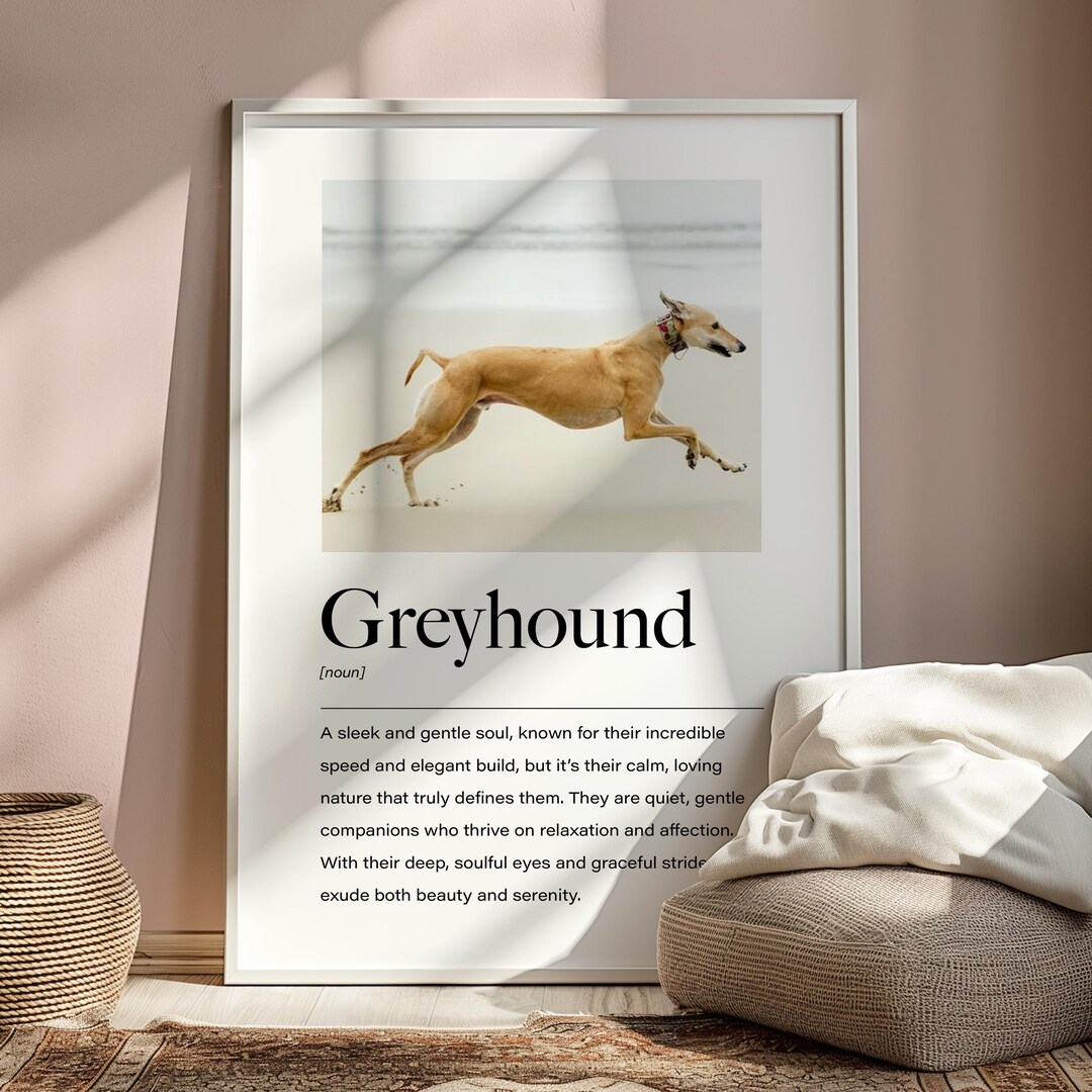 Greyhound Definition Print, Greyhound Poster, Greyhound Home Decor ...