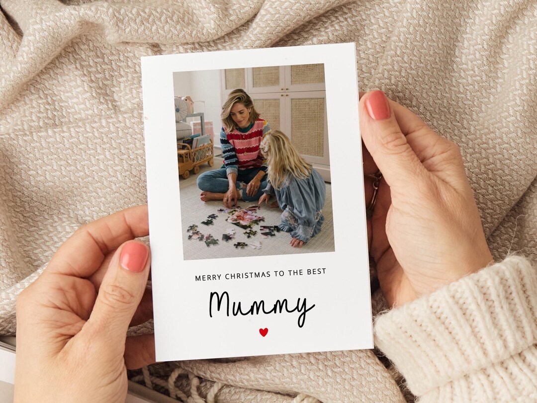 Personalised Mummy Christmas Card, Christmas Card for Mummy, Mummy ...
