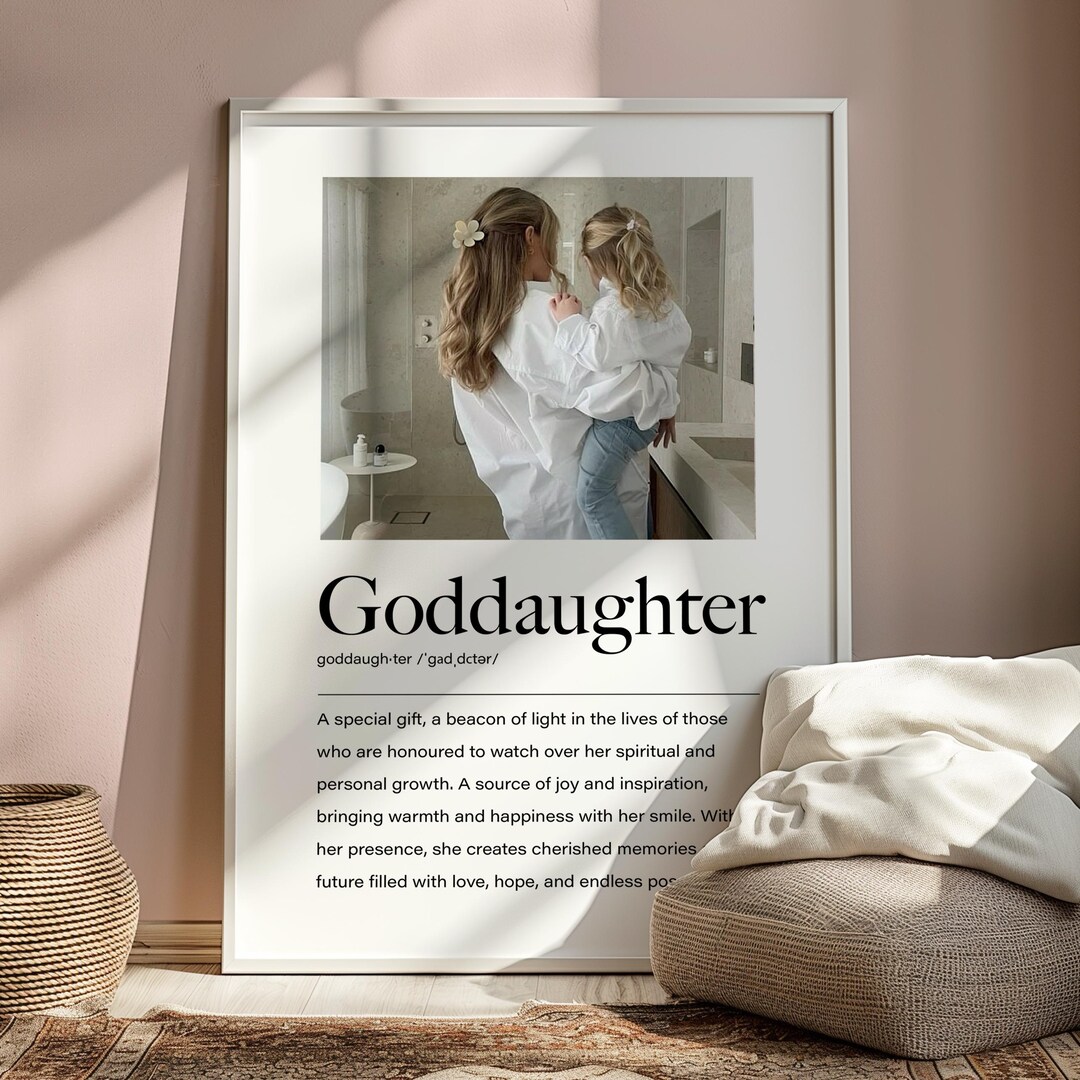 Personalised Goddaughter Definition Print, Goddaughter Christmas Gift ...