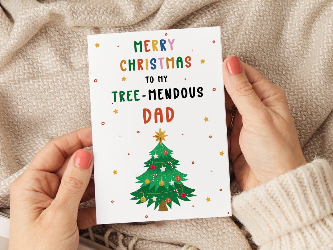 Dad Christmas Cards, Christmas Card for Dad, Dad Christmas Greeting ...
