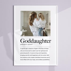 Personalised Goddaughter Definition Print, Goddaughter Gifts ...