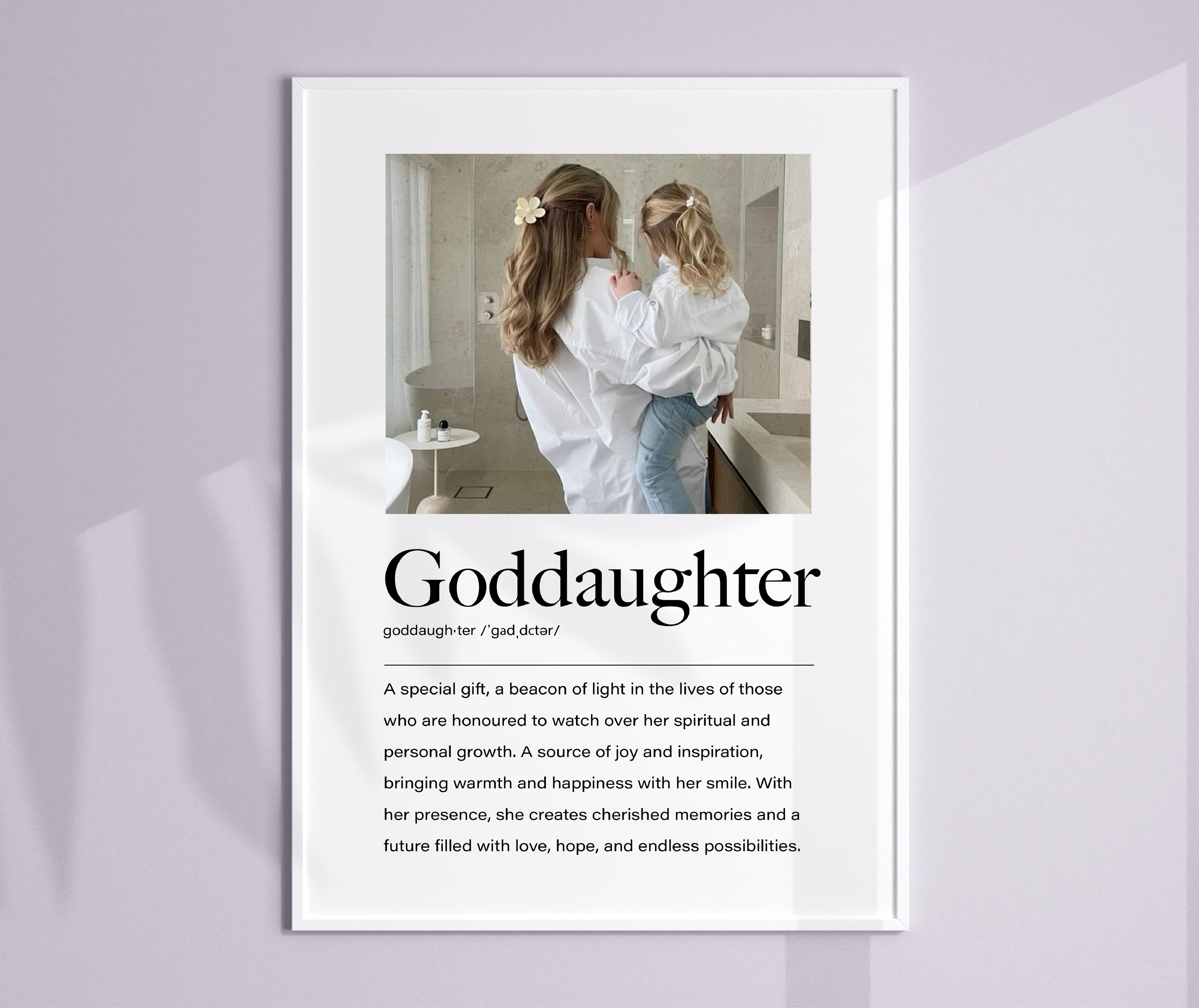 Personalised Goddaughter Definition Print, Goddaughter Gifts ...