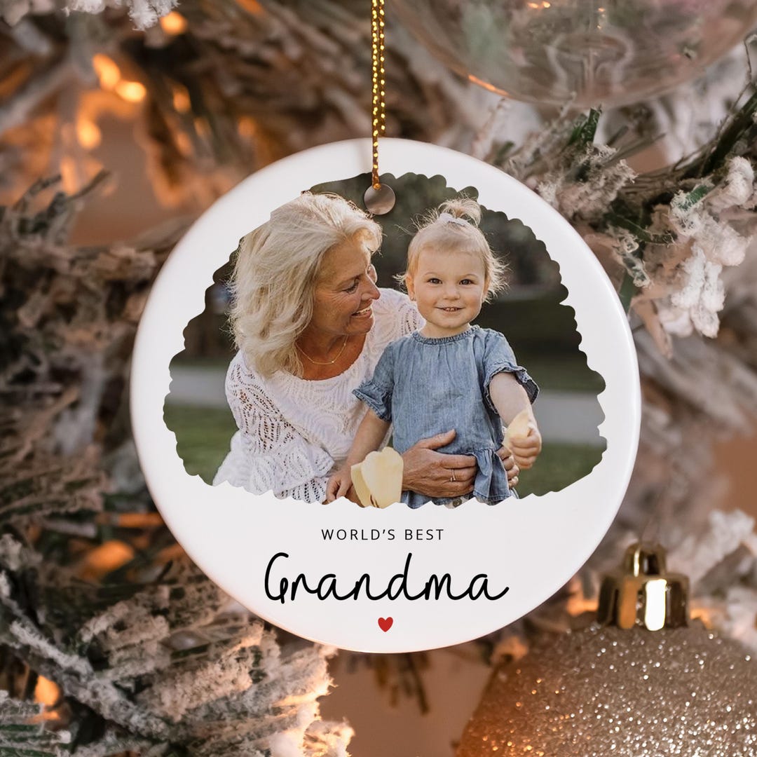 Personalised Grandma Christmas Tree Ornament, Grandma Christmas Baubles ...