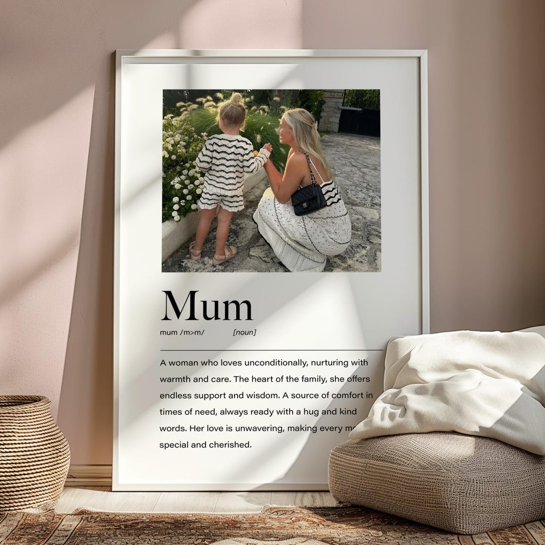 Personalised Mum Definition Print, Mum Christmas Gift, Mum Christmas ...