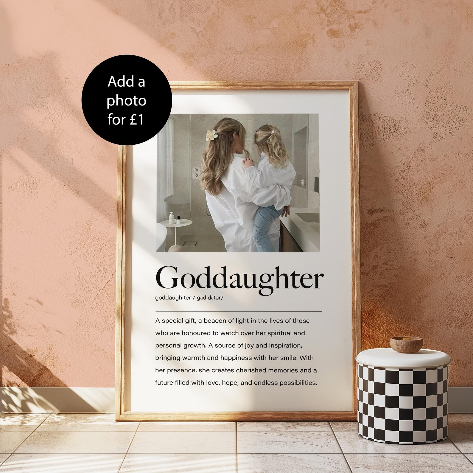 Goddaughter Definition Print, Goddaughter Gifts, Gift for Goddaughter ...