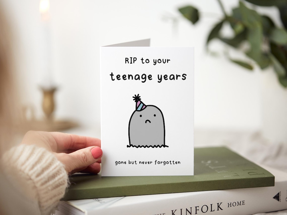 RIP to Your Teenage Years Birthday Card, 20th Birthday Card, Funny 20th ...