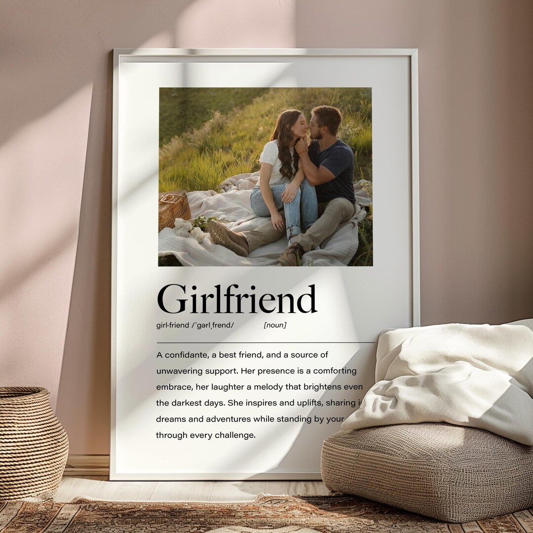Personalised Girlfriend Definition Print, Girlfriend Christmas Gift ...