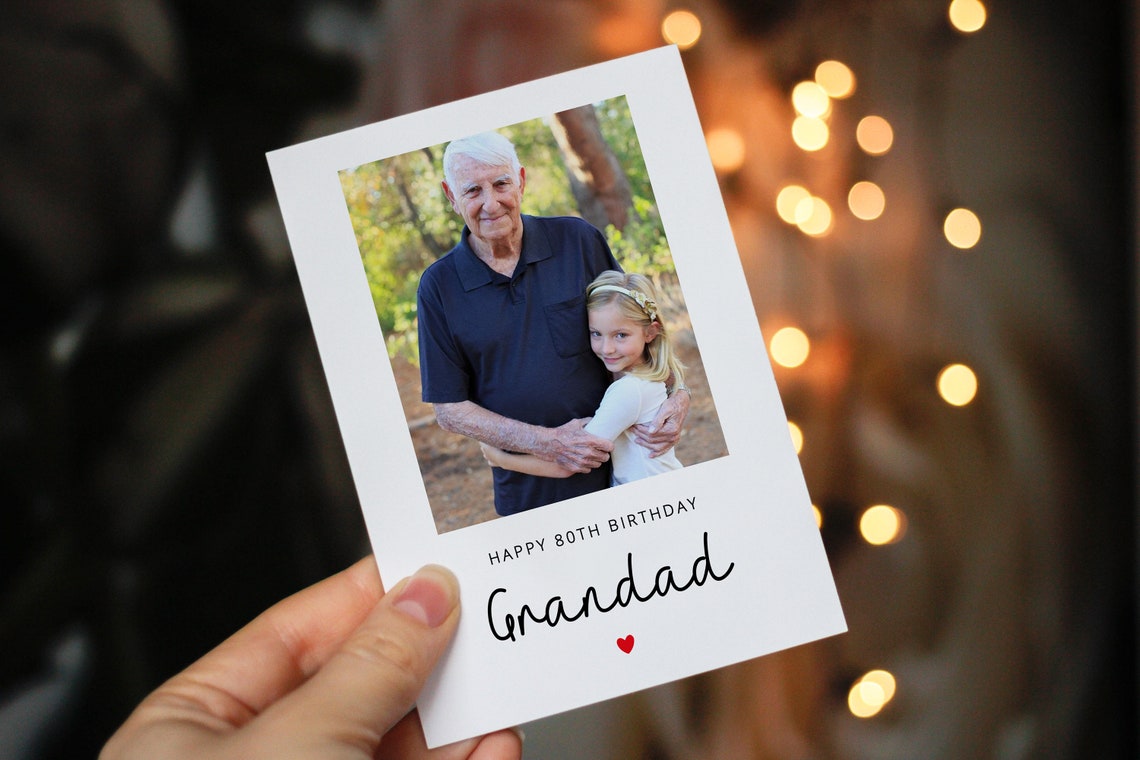 Personalised Grandad Birthday Card, Grandad Picture Cards, Grandad ...