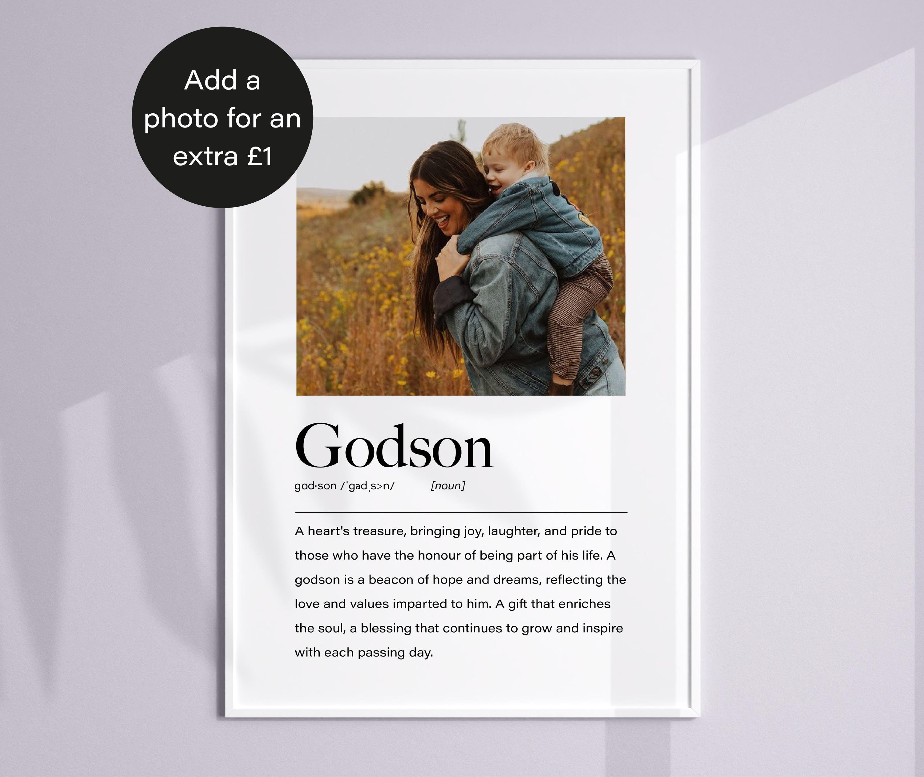 Godson Definition Print, Godson Gifts, Gift for Godson, Godson Birthday ...