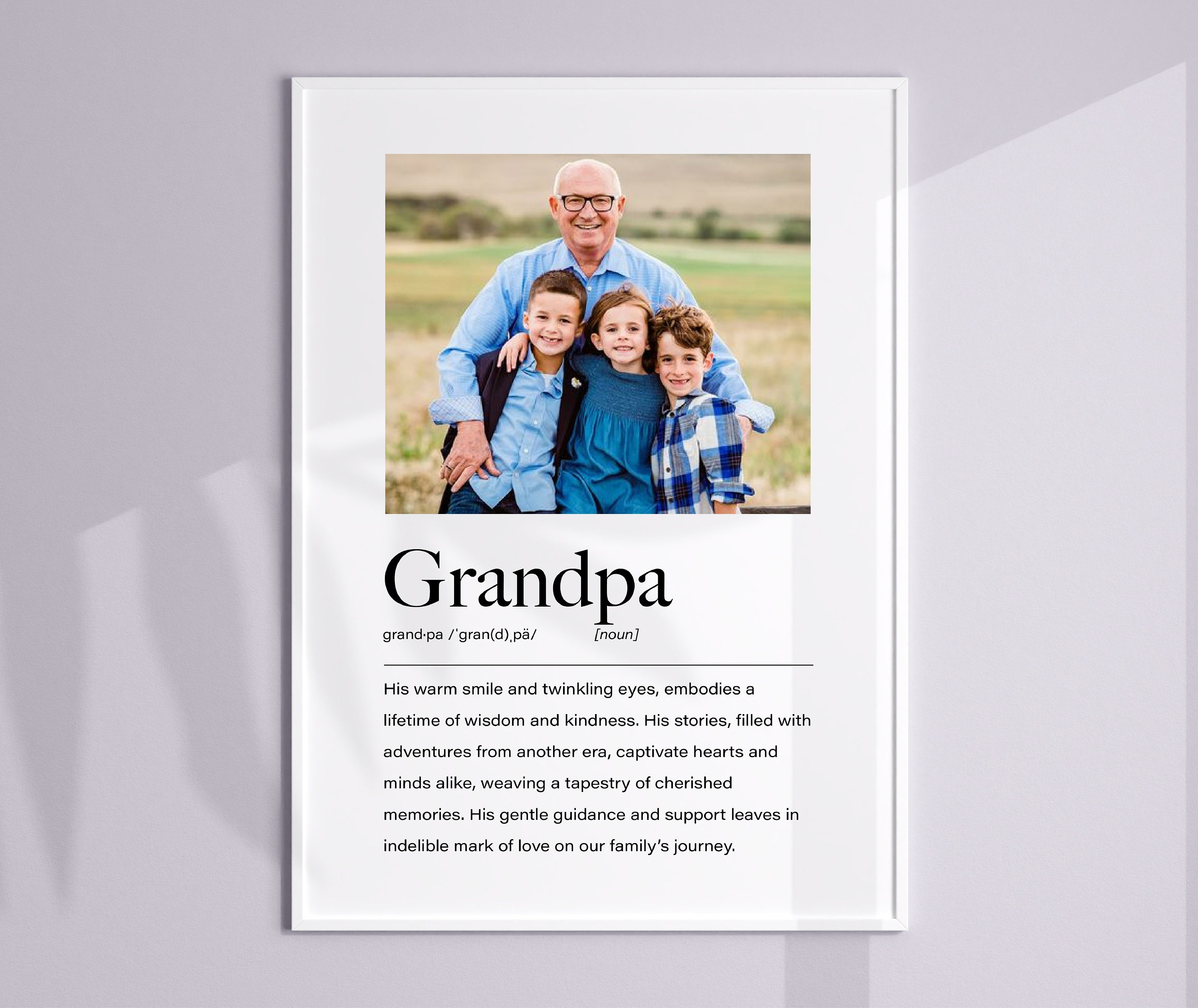 Personalised Grandpa Definition Print, Gift for Grandpa, Grandpa ...