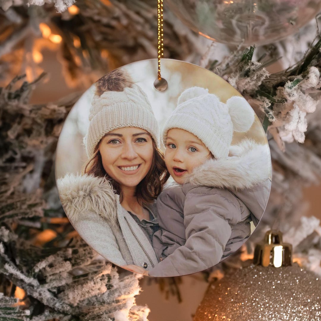 Personalised Mummy Christmas Tree Ornament, Mummy Photo Christmas ...