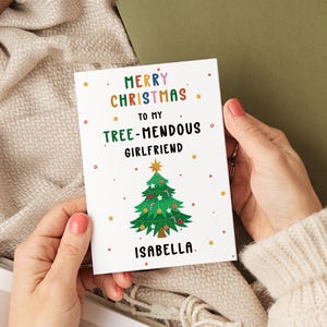 Personalised Girlfriend Christmas Cards, Christmas Card for Girlfriend ...