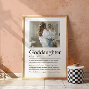 Personalised Goddaughter Definition Print, Goddaughter Christmas Gift ...