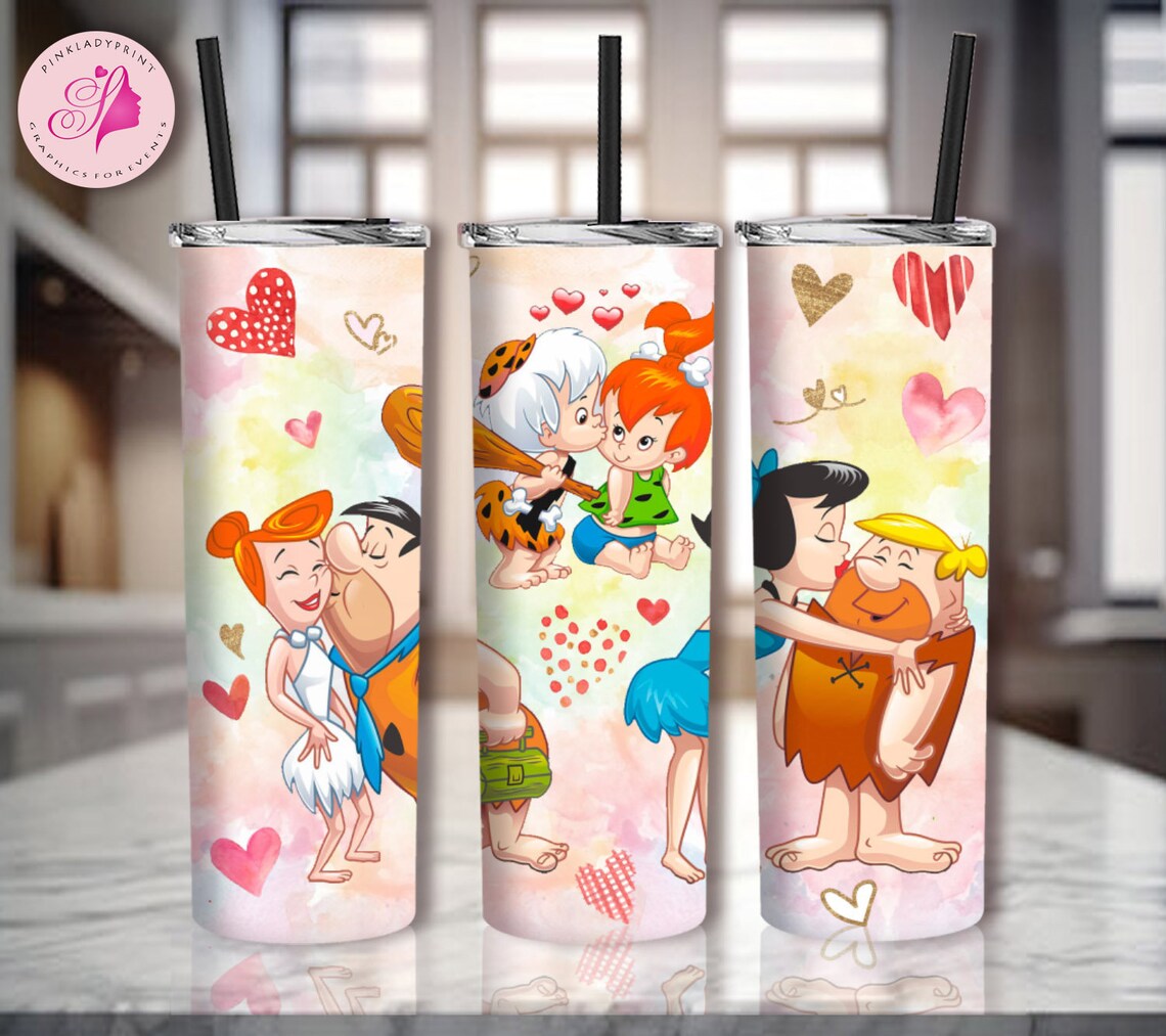 Flintstones 20 Oz Skinny Tumbler Png Sublimation Design Download ...