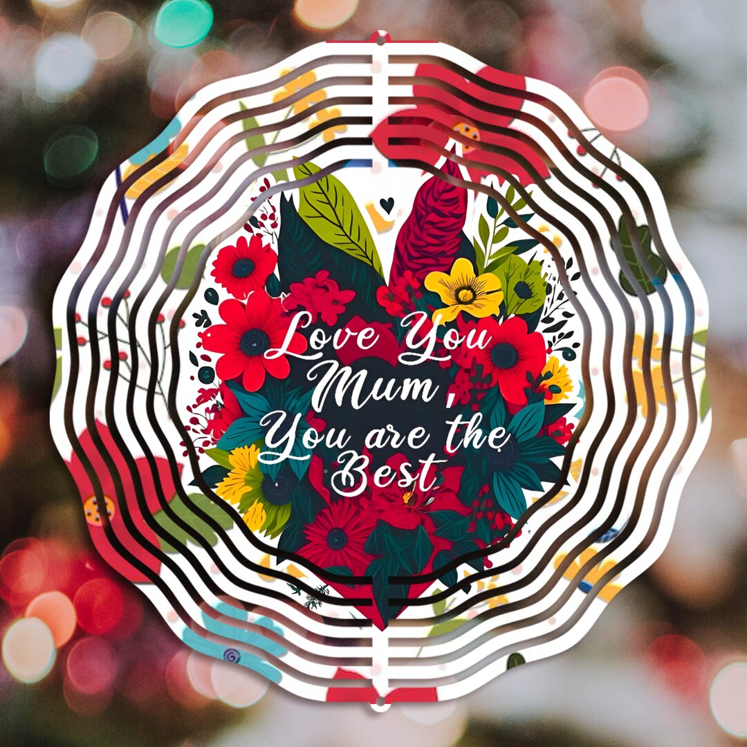 Mother's Day Wind Spinner PNG, Mother's Day Sublimation Design, Floral ...