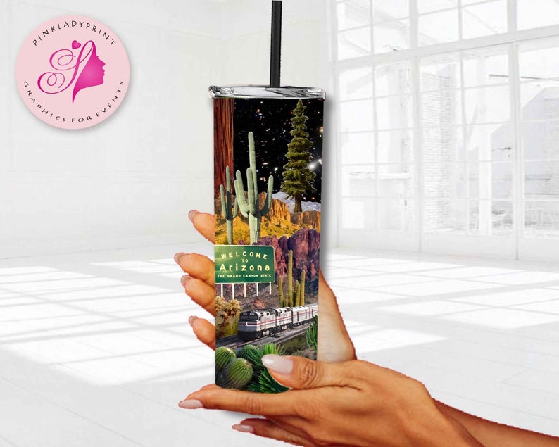Arizona 20oz Skinny Tumbler Sublimation Designs, Arizona PNG File ...