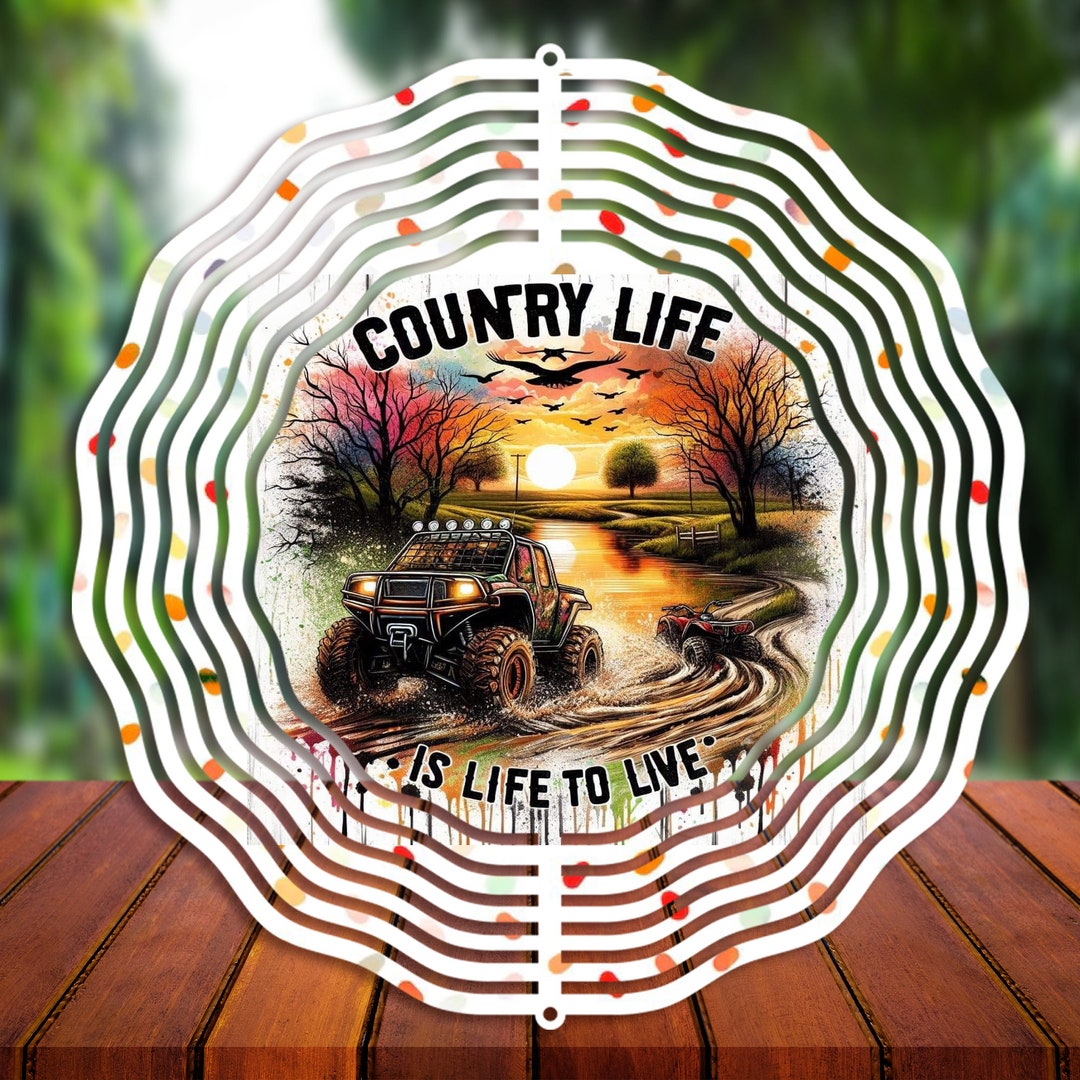 Country Wind Spinner Sublimation Design, Wind Spinner Country, Wind ...