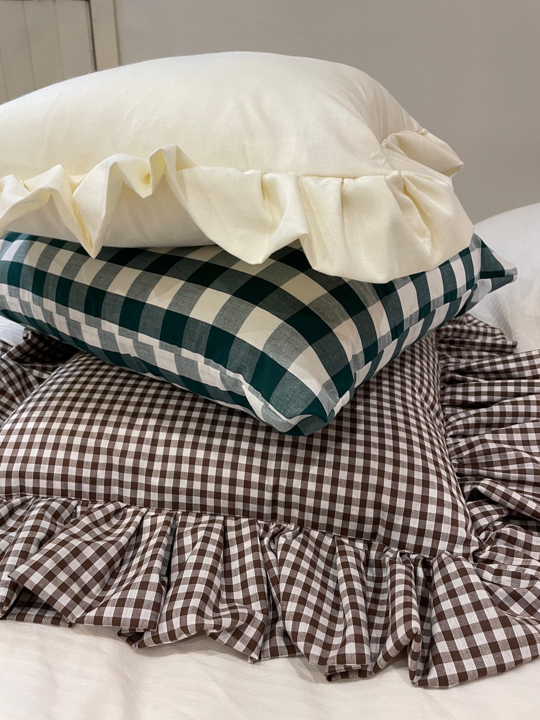 Ruffle Trim Cushions - Etsy