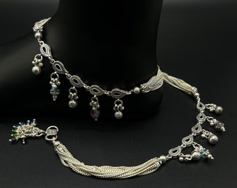 925 Sterling Silver Anklet / Silver Bride Payal / Silver Anklet ...