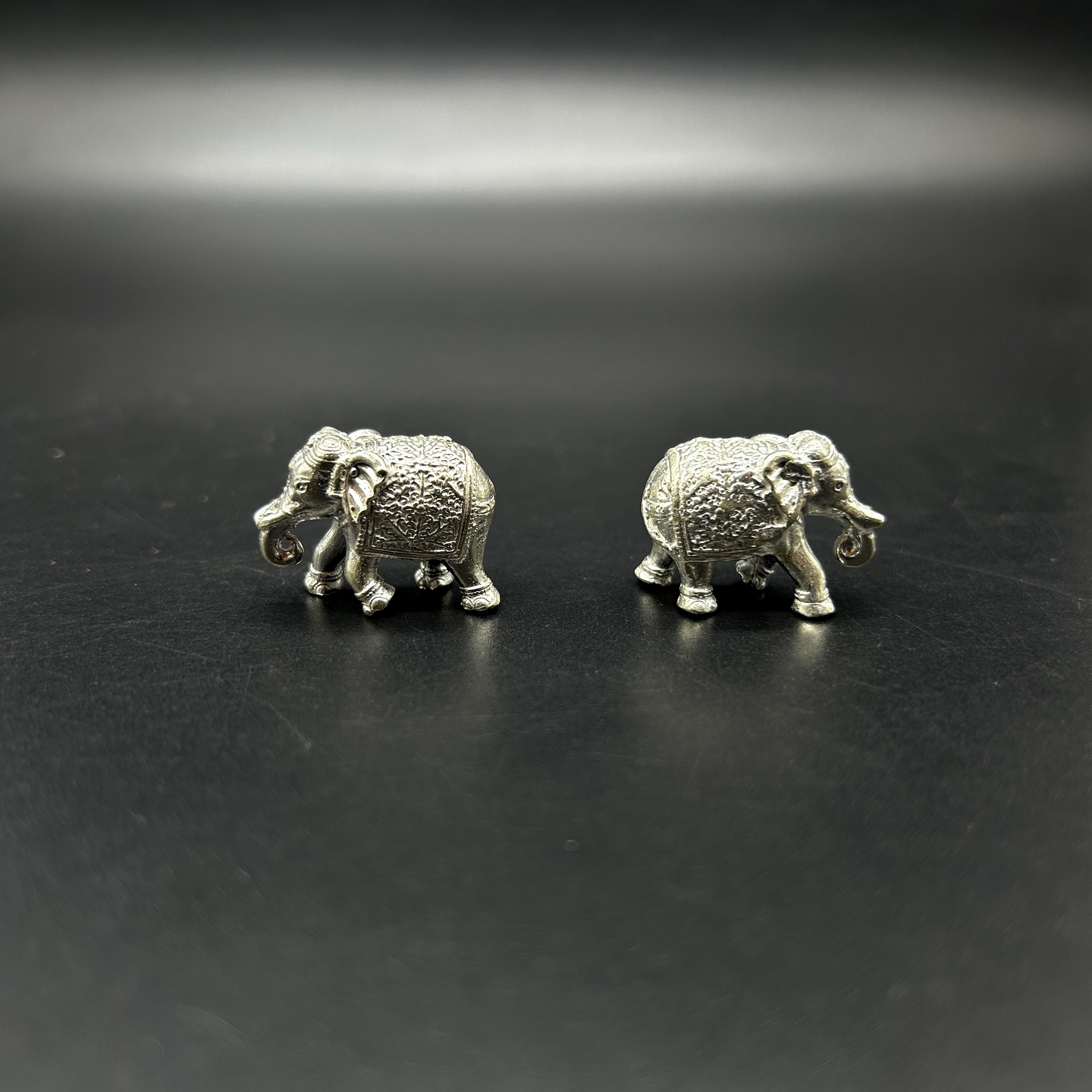 925 Sterling Silver Elephant Idol / Silver Elephant Statue - Etsy