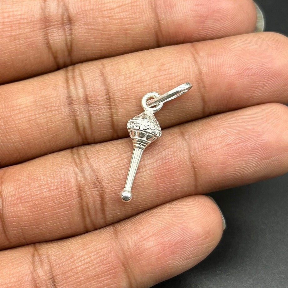 925 Sterling Silver Hanuman Gada Pendant / Mace Locket - Etsy