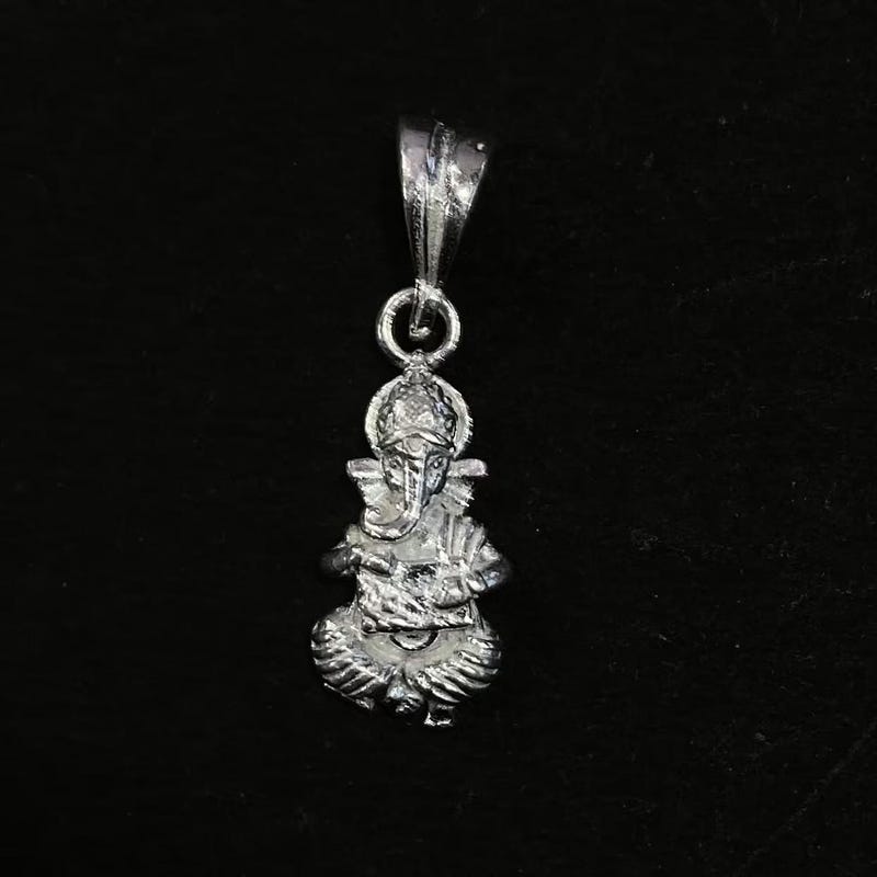 Ganesh Silver Pendent - Etsy
