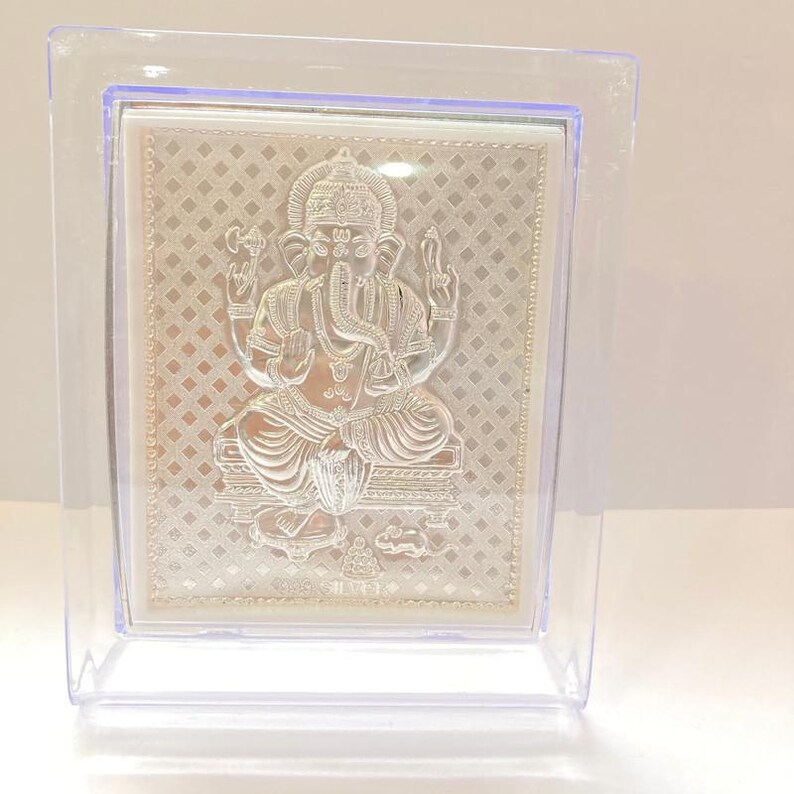 Pure Silver Ganesh Ji Photo Frame / Silver Ganesh Frame / Gift - Etsy