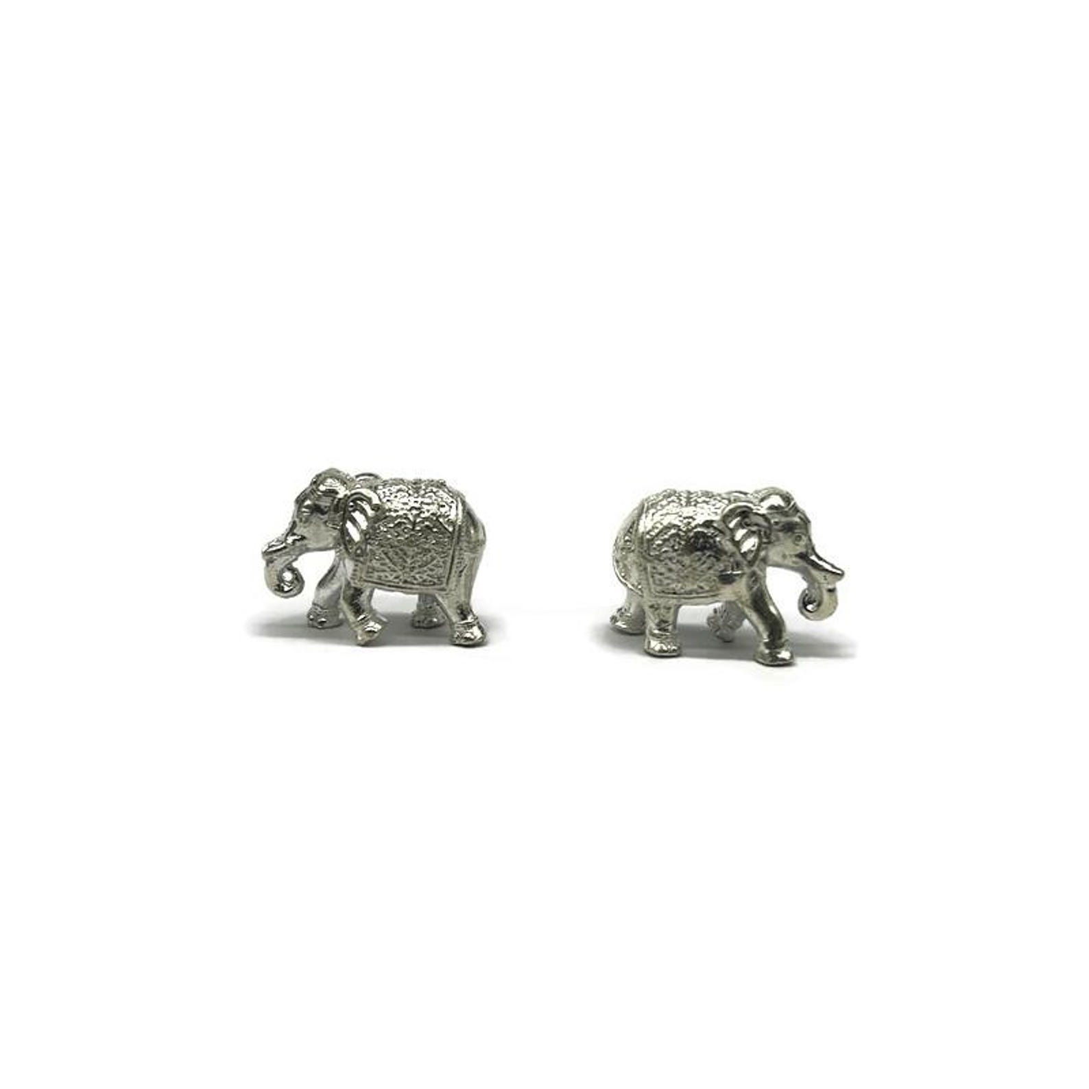 925 Sterling Silver Elephant Idol / Silver Elephant Statue - Etsy