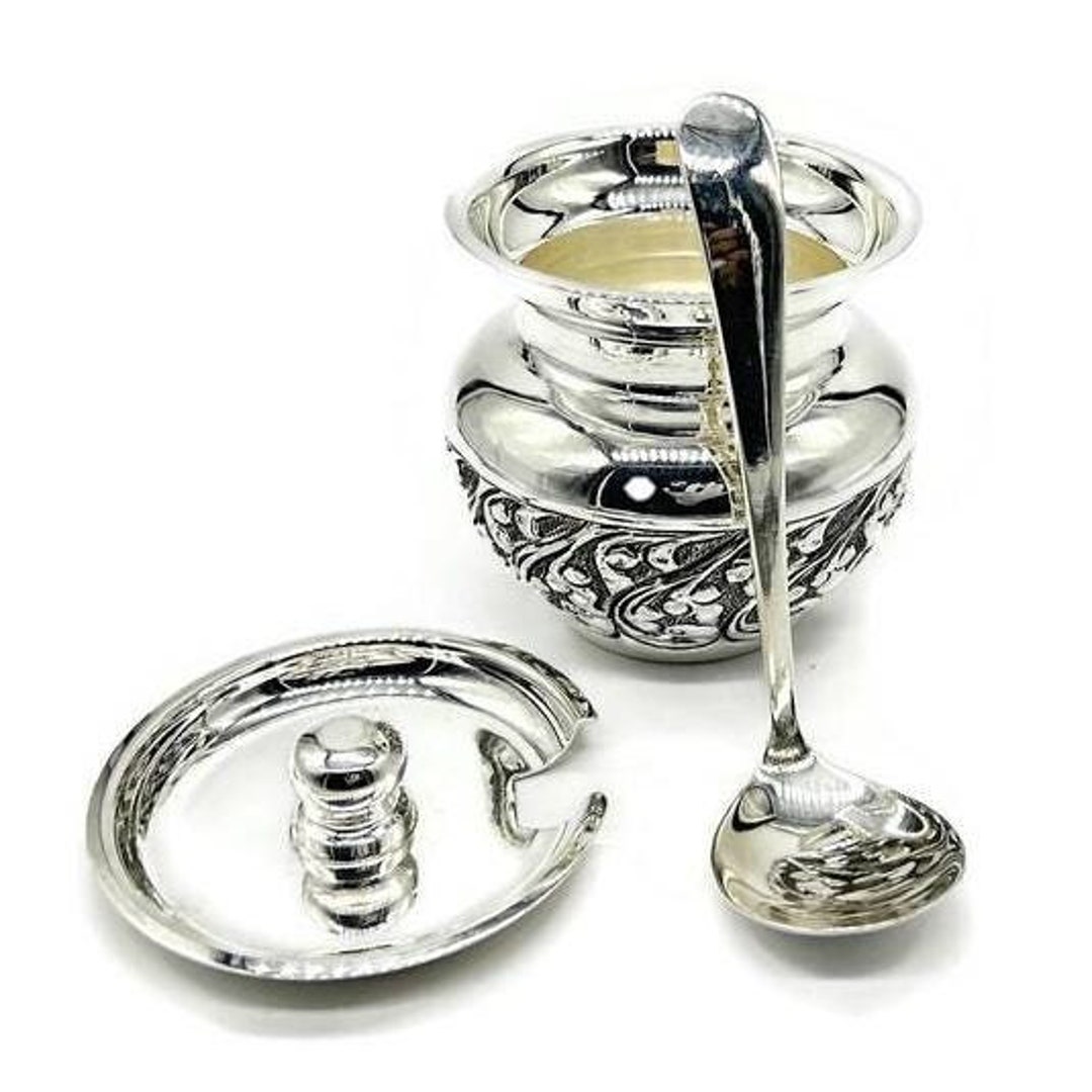 925 Sterling Silver Ghee Pot / Ghee Dani - Etsy