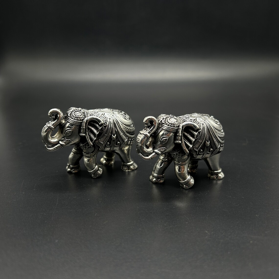 925 Sterling Silver Elephant Idol / Silver Elephant Statue - Etsy