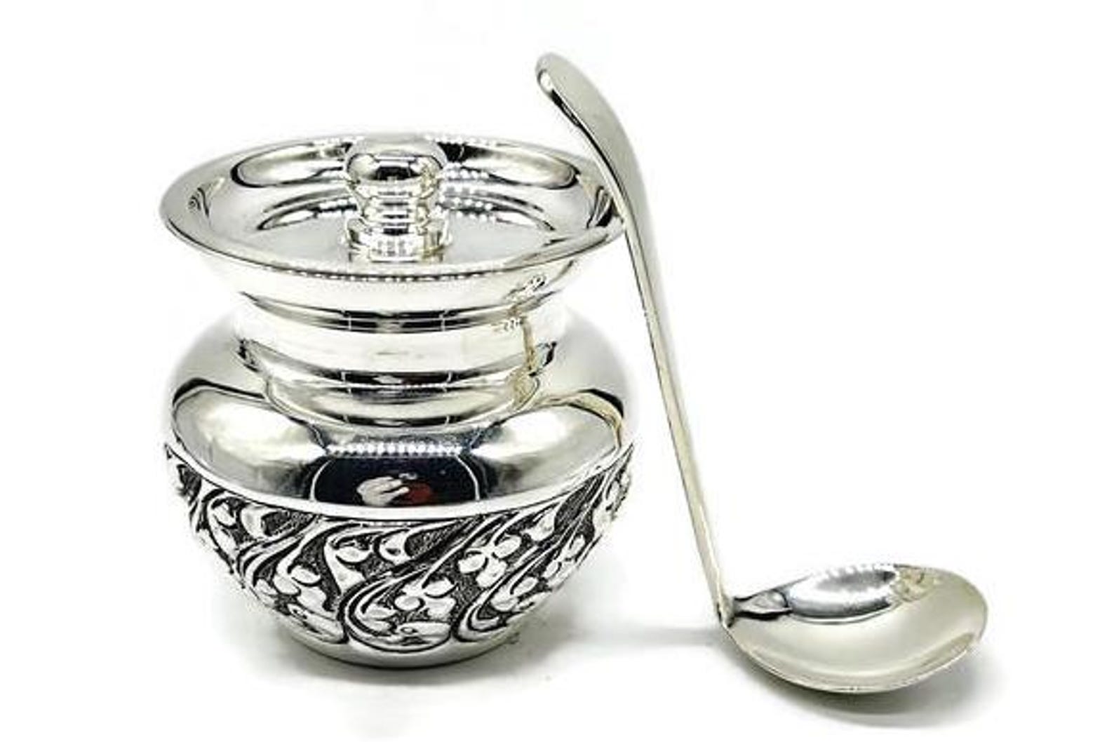 925 Sterling Silver Ghee Pot / Ghee Dani - Etsy